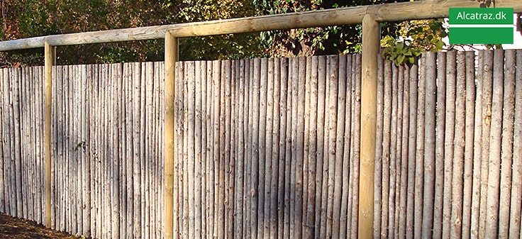 Raftehegn med bark